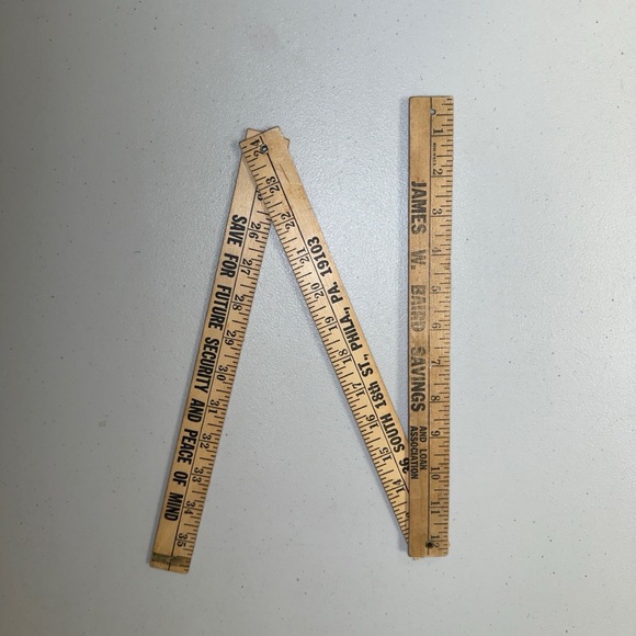 Other | Vintage Wooden Folding Ruler Tool Retro Collectible Home Diy ...